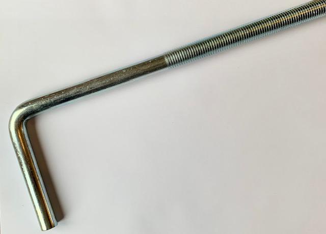 ELVZ 4.6 HAAKANKER HAAK 100MM M20X400 - Goed Metaal